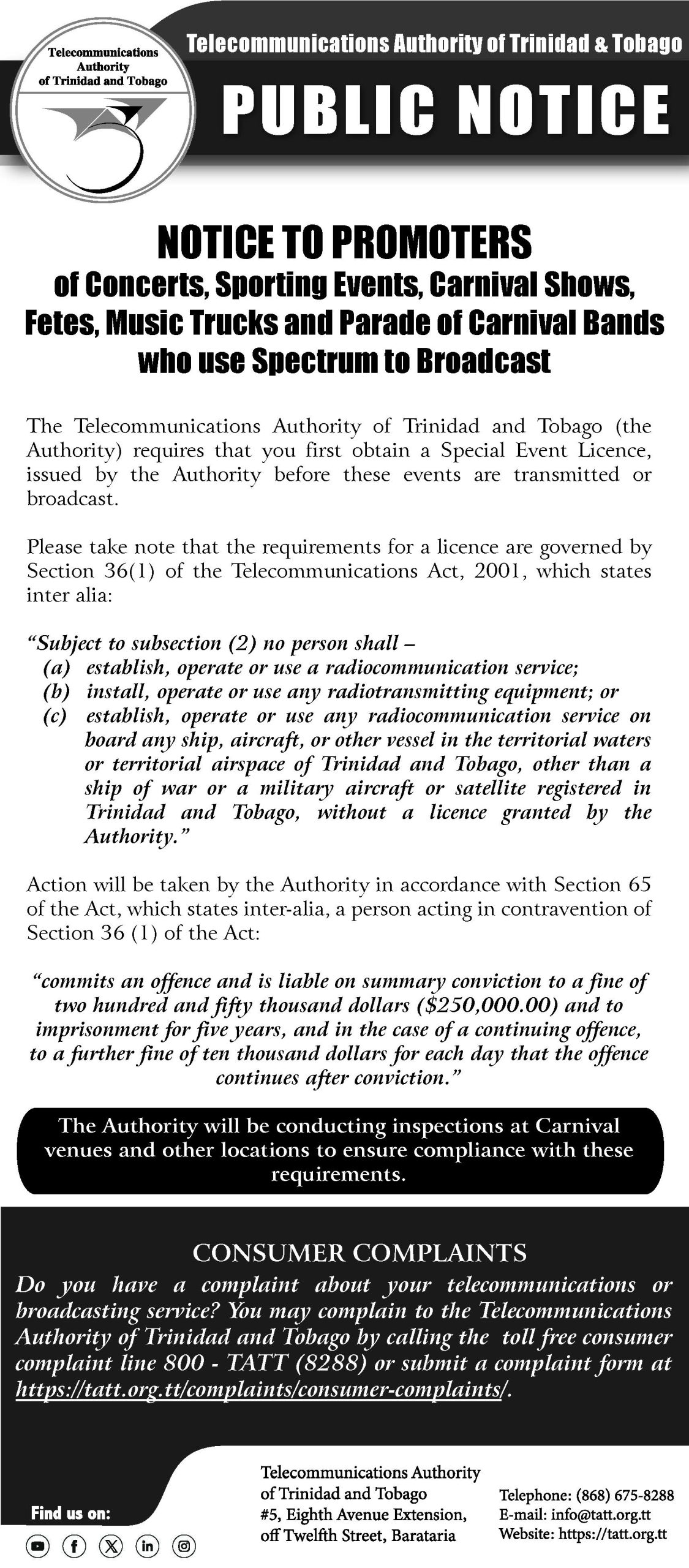 Announcements - TATT